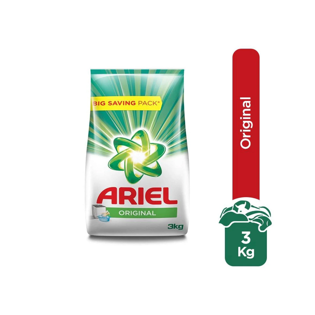 Ariel Detergent Powder Original 3kg – Chase Plus Pakistan