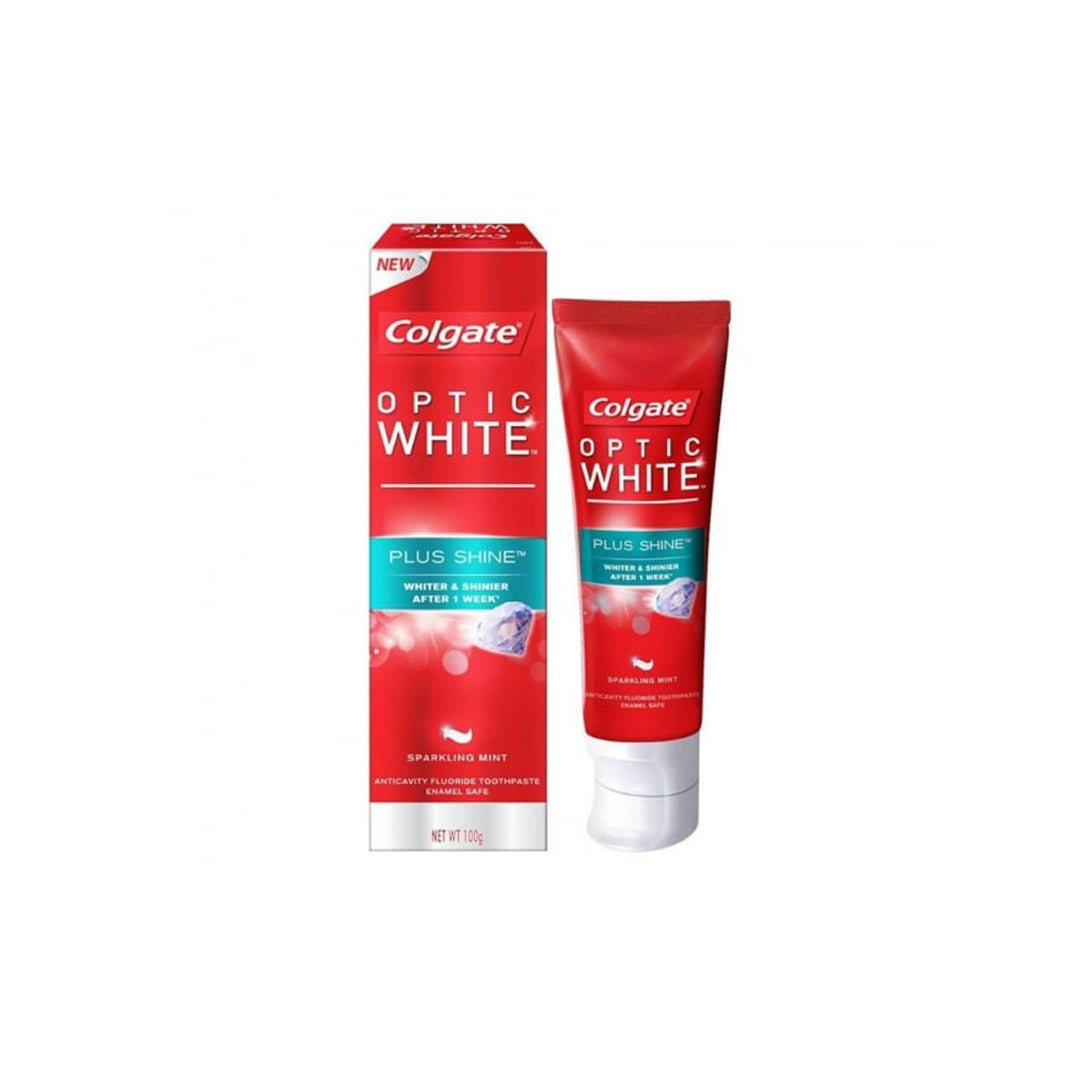 Colgate ToothPaste Optic White Plus Shine 100gm – Chase Plus Pakistan