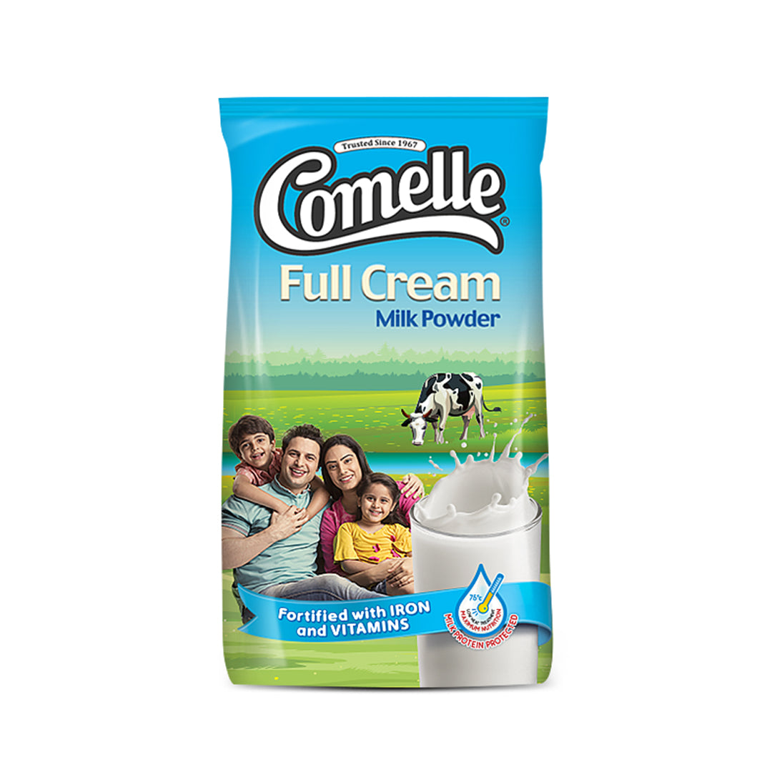 Comelle Full Cream Milk Powder Pouch 390g – Chase Plus Pakistan