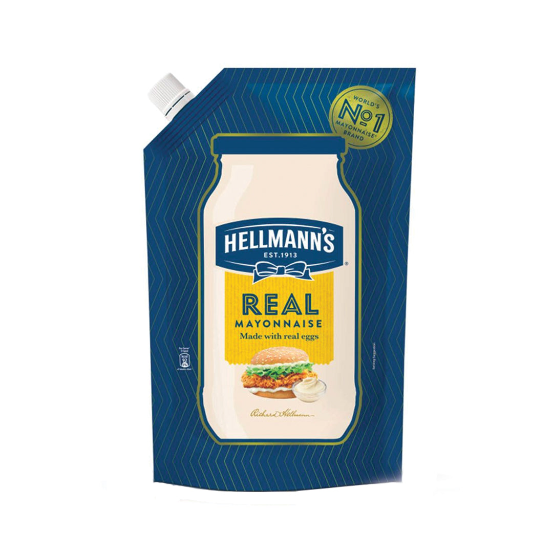 Hellmann's Real Mayonnaise Pouch 900ml – Chase Plus Pakistan