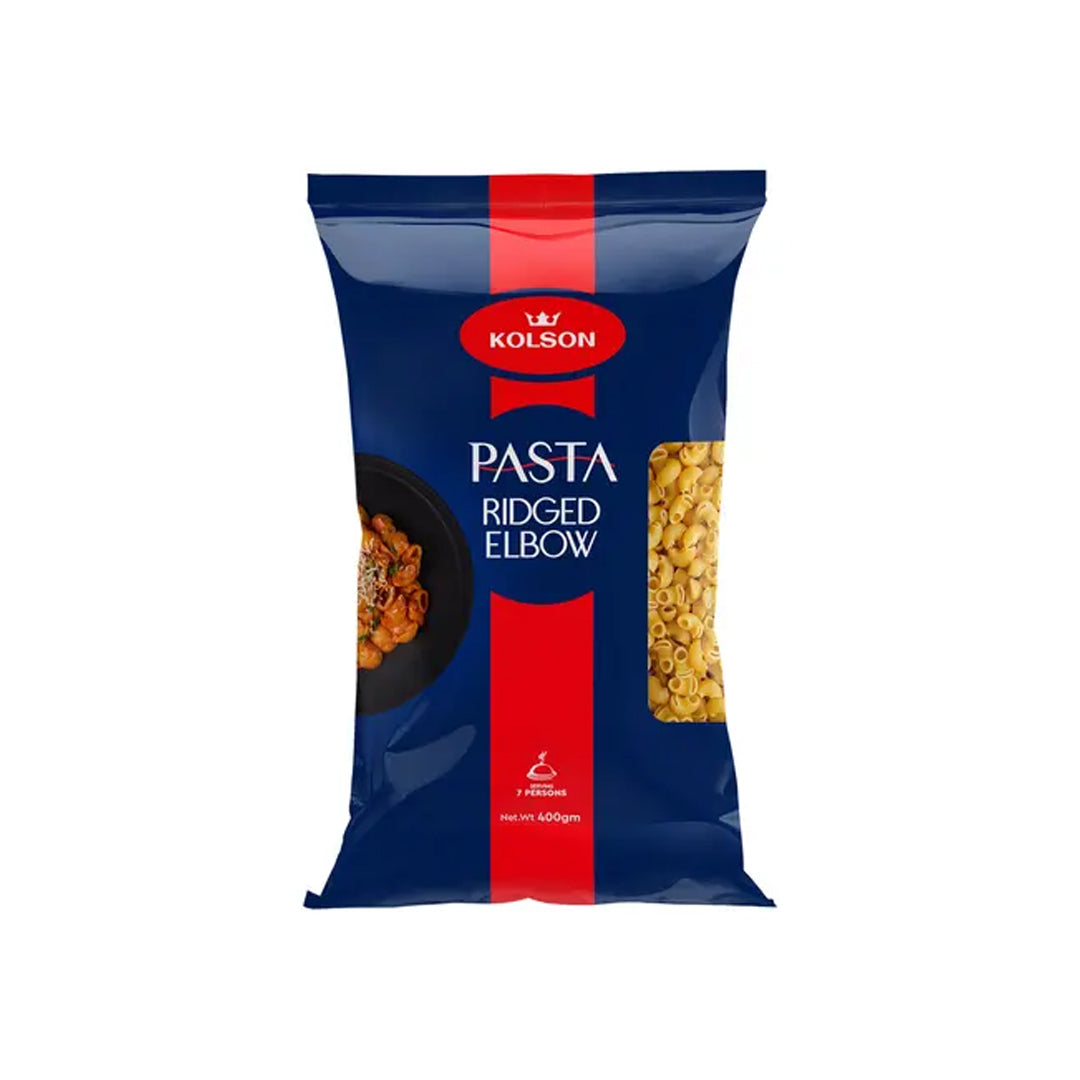 Kolson Macaroni Ridged Elbow 400gm Pouch – Chase Plus Pakistan