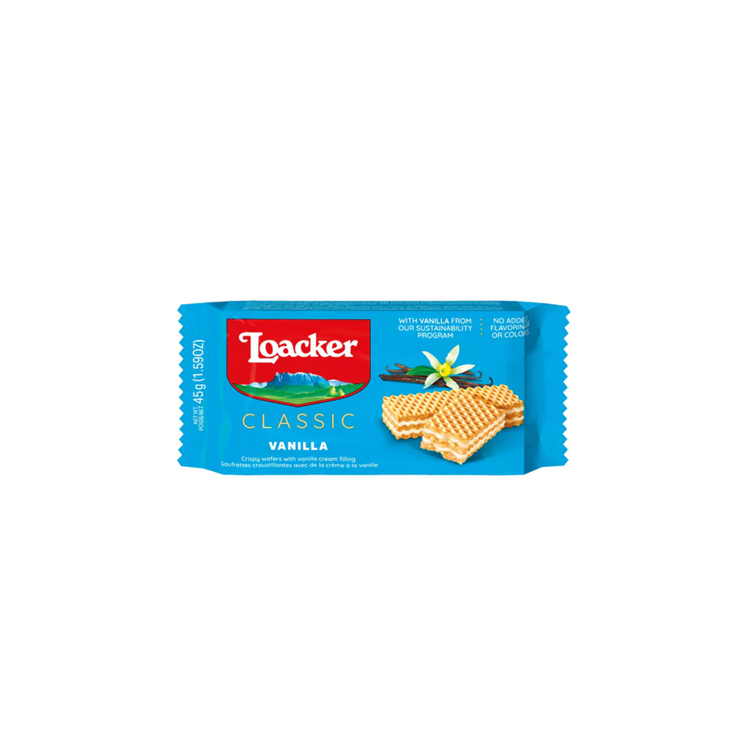 Loacker Wafers Vanilla 45g – Chase Plus Pakistan