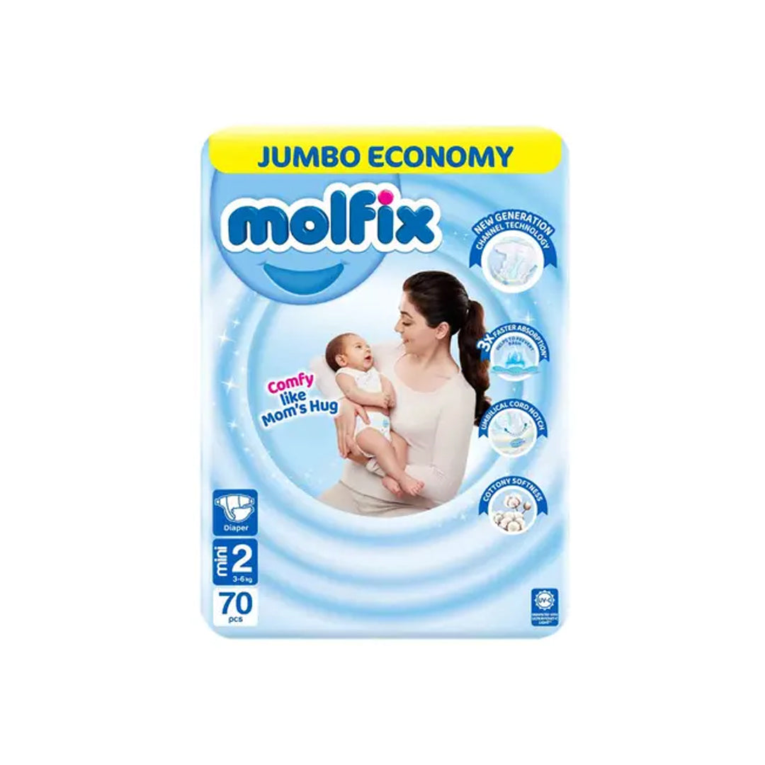 Molfix Diaper Jumbo 2 Mini 70's – Chase Plus Pakistan