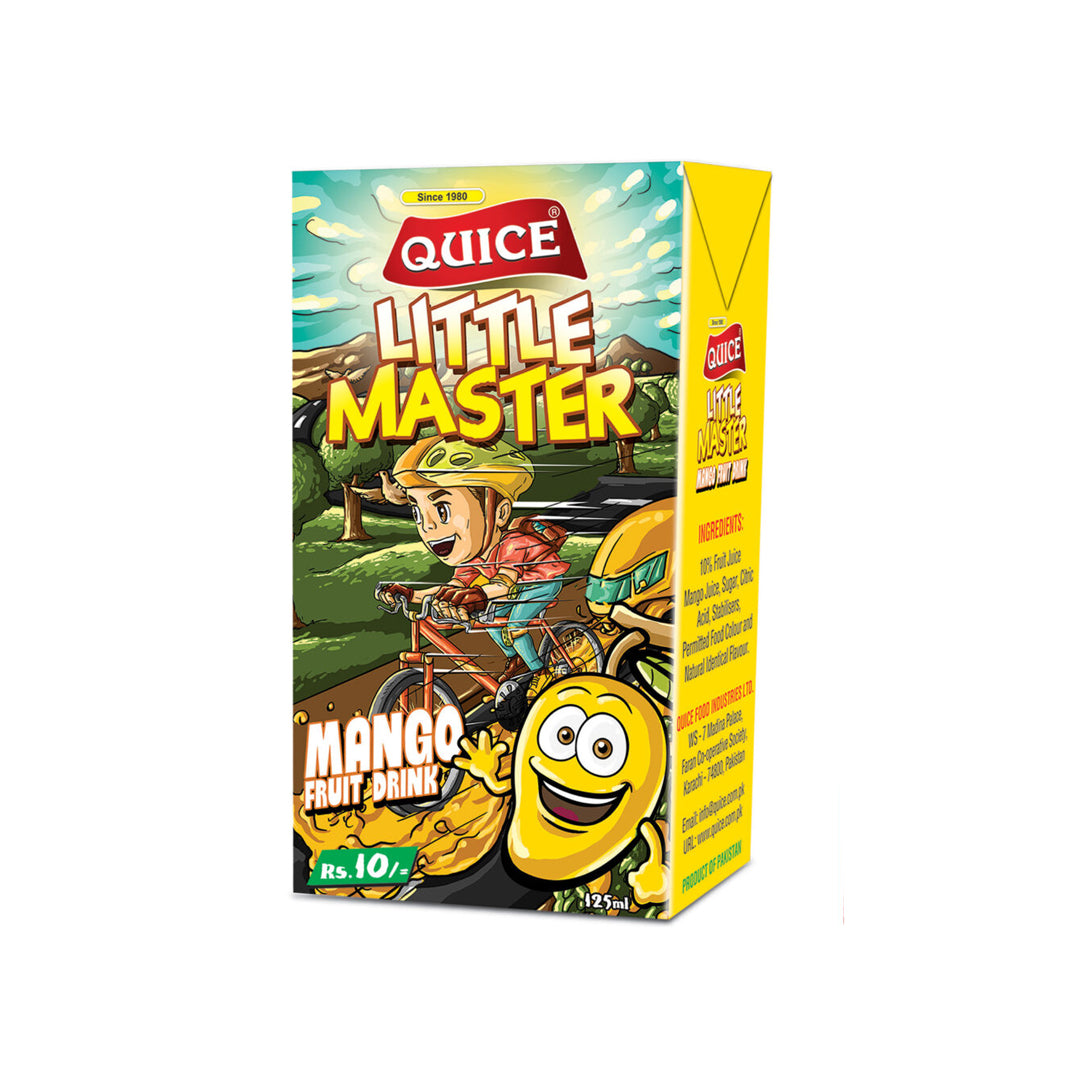 Quice Little Master Fruit Drink Mango Juice 125ml – Chase Plus Pakistan