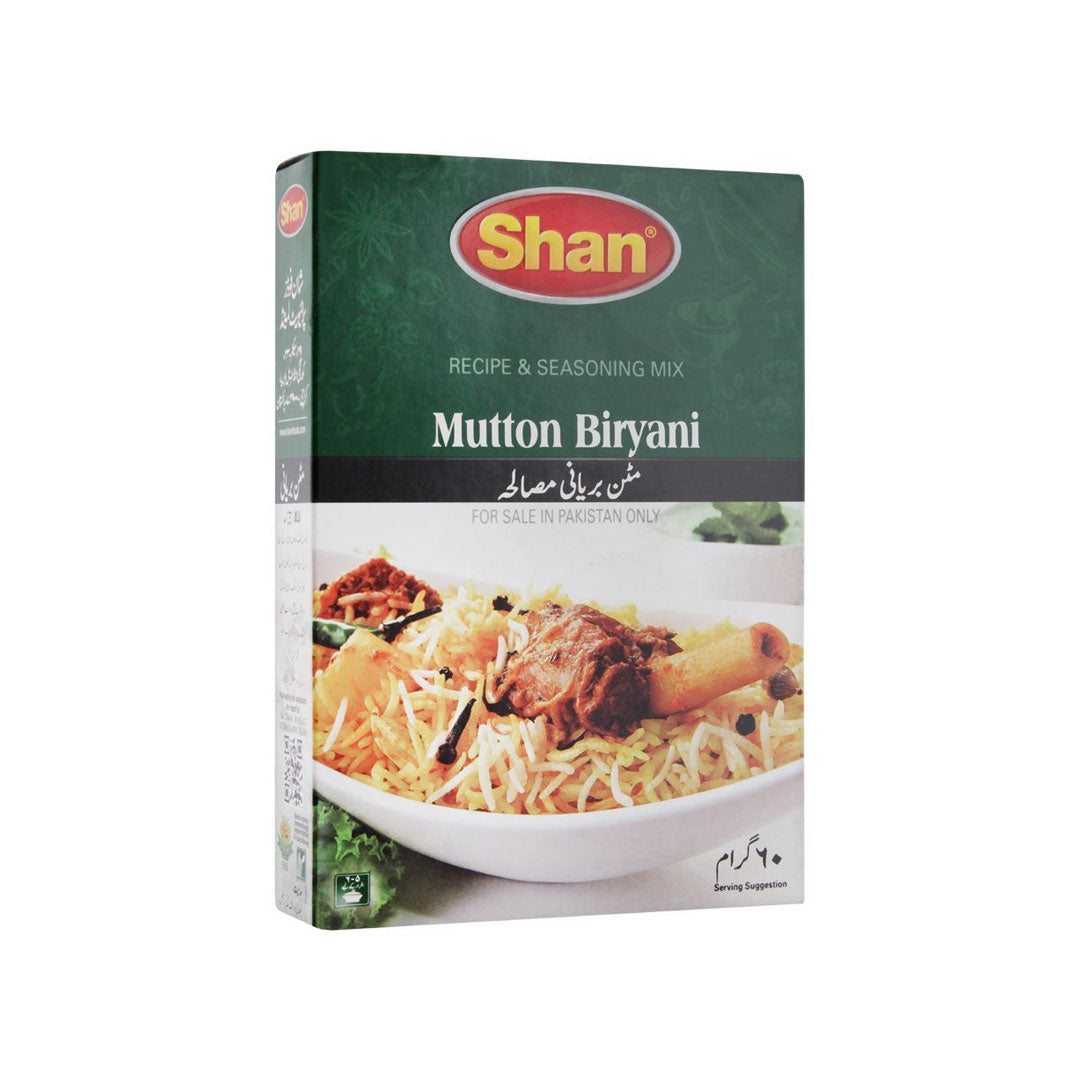 Shan Mutton Biryani Recipe 60gm – Chase Plus Pakistan