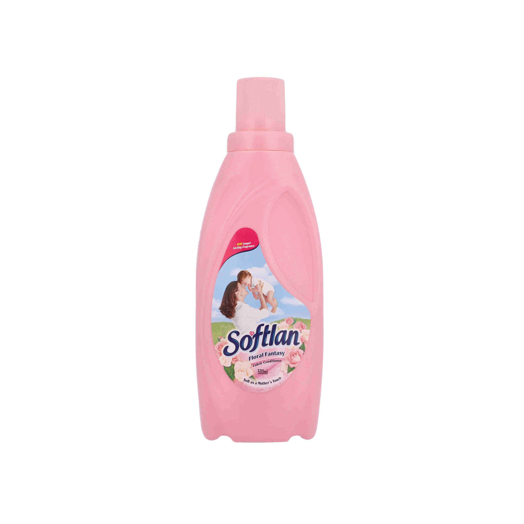 Softlan Fabric Softner Pink Floral Fantasy Bottle 500ml – Chase Plus ...